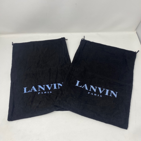 Lanvin | Other | Lanvin Shoes Dust Bags Black 5x11 Set Of 2 | Poshmark